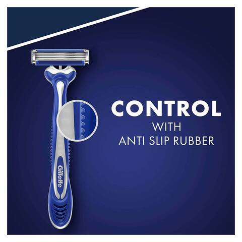 Gillette Blue 3 Disposable Shaving Razor with Comfort Gel - 3 Razors ...