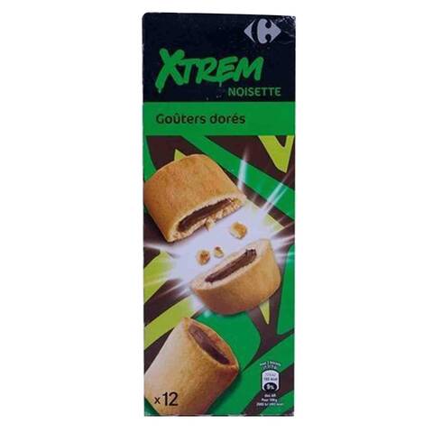 Carrefour Xtrem Chocolate Hazelnut Filled Biscuits 225g