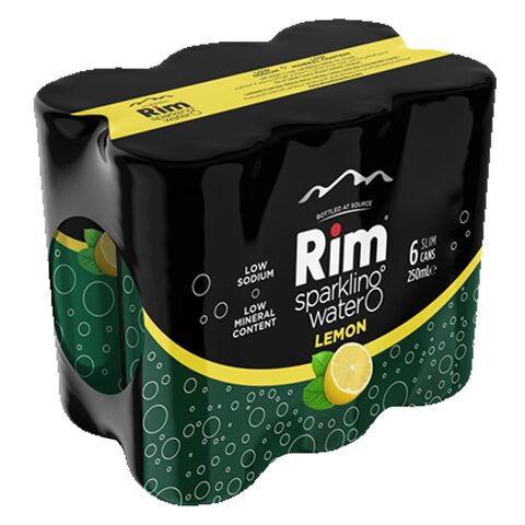 Buy Rim Sparkling Lemon 6X250ML Online - Shop Beverages on Carrefour Lebanon