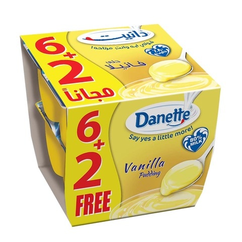 Danette Vanilla Pudding 90 gr X 6+2Free price in Kuwait | Carrefour ...