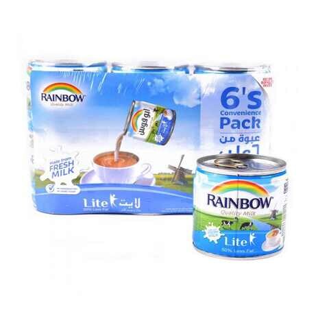 Rainbow Milk Evaporation Lite Convenience 170g X6 price in Kuwait ...