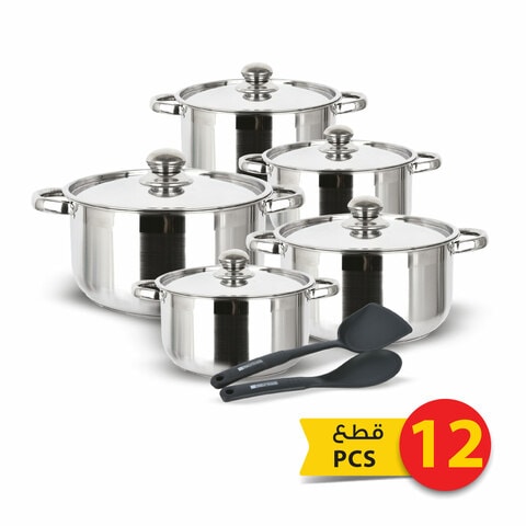 Royal ford stainless steel cooking set 12 pieces price in Saudi Arabia ...
