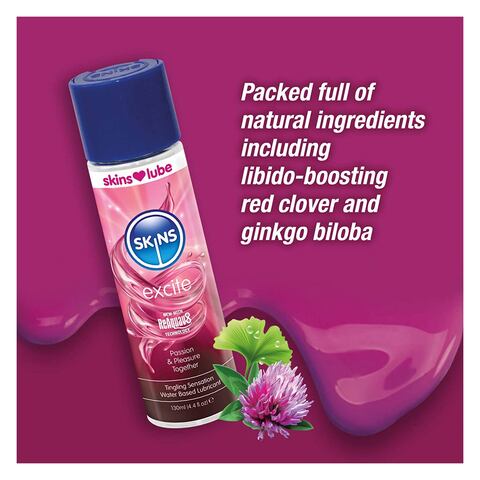 Buy Skins Excite Tingling Sensation Water Based Lubricant 130ml Online - Carrefour Kenya