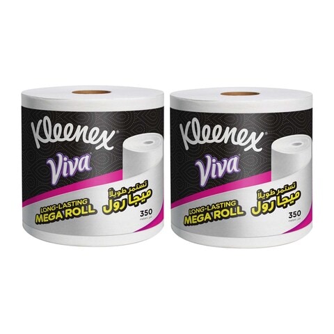 Kleenex Viva Mega Tissue Rolls White 350mx2 price in UAE | Carrefour ...