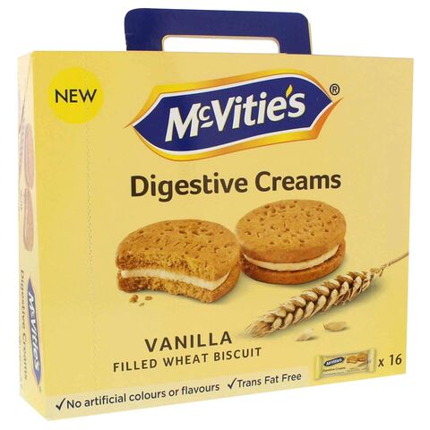 McVities Digestive Vanilla Creams Filled Wheat Biscuits 40g x Pack of ...