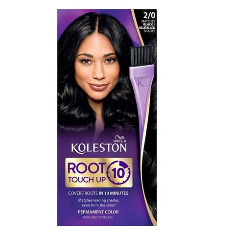 WELLA KOLESTON ROOT TOUCH UP PERMANENT HAIR COLOR 100%GREY COVERAGE 2/0 ...