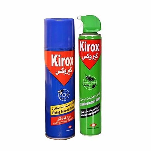 Kirox Crawling Insect Killer, 250 ml + Flying Insect Killer, 250 ml ...