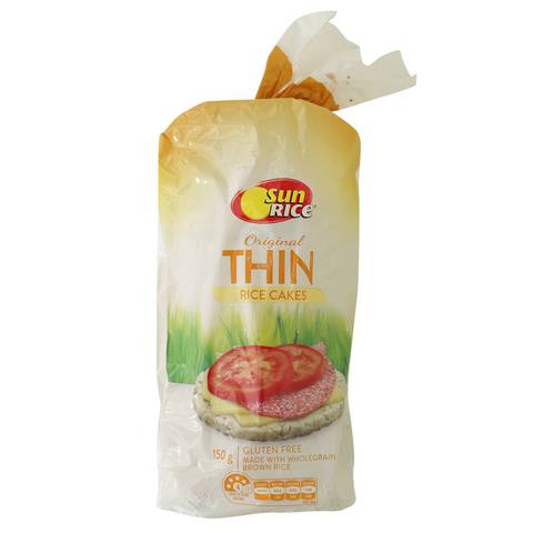 Sunwhite Original Thin Rice Cakes 150g price in UAE | Carrefour UAE ...