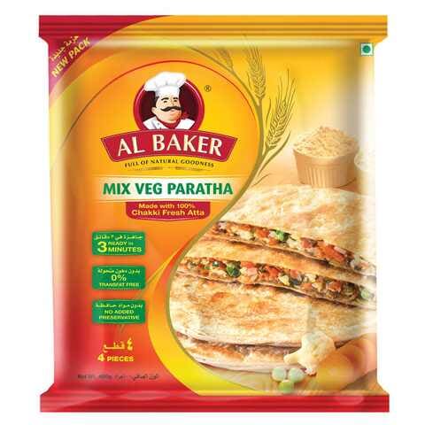 Al Baker Paratha Mix Vegetable 400g price in UAE | Carrefour UAE | supermarket kanbkam