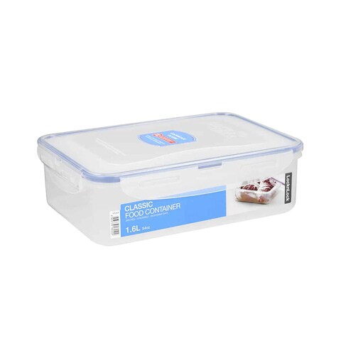 Lock and Lock Rectangular Food Container - 1.6 Liters - Clear price in ...