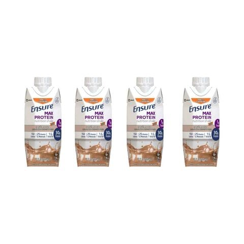 Ensure Max Protein Cafe Mocha Nutritional Shake 330ml Pack of 4 price ...