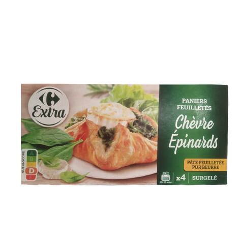 Carrefour Cheese And Spinach Puff Pastry 100g Pack of 4 price in UAE ...