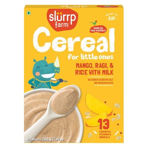 Slurrp Farm Mango Ragi Rice With Milk Cereal 200g price in UAE ...