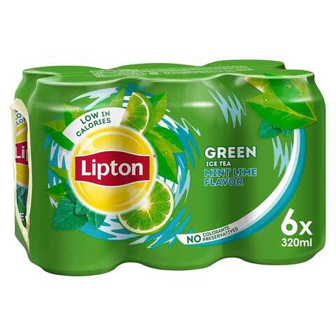 Lipton Green Mint Lime Ice Tea 320ml x Pack of 6 price in Kuwait ...