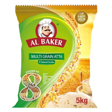 Al Baker Multi Grain Atta 5kg price in Kuwait | Carrefour Kuwait ...