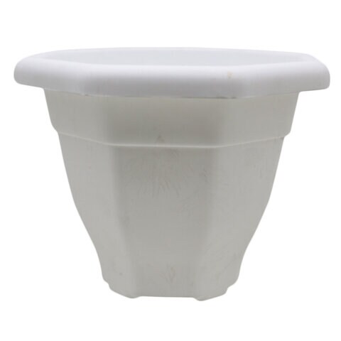 Buy KENPOLY PLANTER NO.2 WITH DISH WHT Online - Carrefour Kenya