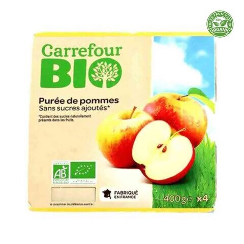 Carrefour Bio Organic Apple Compote 100g x4 price in UAE | Carrefour ...