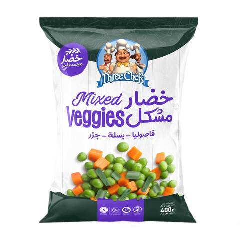 Buy Three Chefs Mixed Vegetable - 400 gram Online - Shop Frozen Food on ...
