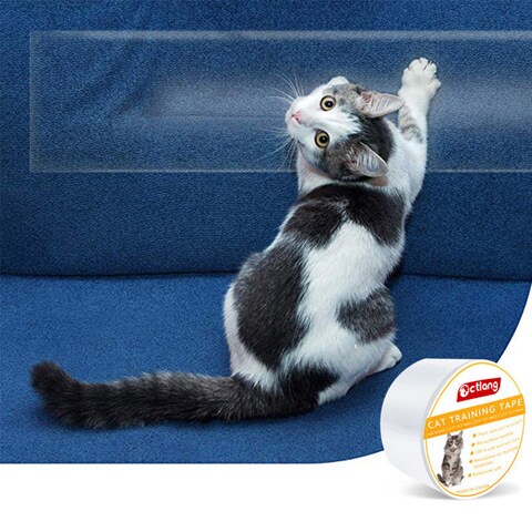 Generic-Anti-scratch Cat Tape Cat Scratch Deterrent Tape Clear Double ...