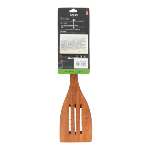 Balsa Rustic Slotted Spatula