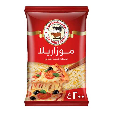 The three cows shredded mozzarella cheese 200 g price in Saudi Arabia ...