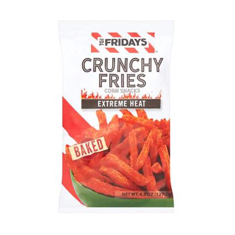 TGI Fridays Extreme Heat Crunchy Fries Baked Corn Snacks 127.6g price ...