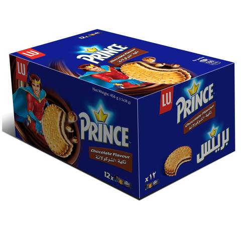 Prince Chocolate Flavour Cookies 38g Pack of 12 price in UAE ...