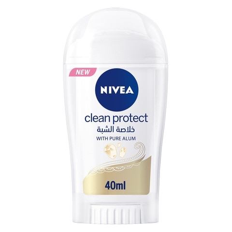 NIVEA Antiperspirant Stick for WoMen Clean Protect Pure Alum 40ml price ...