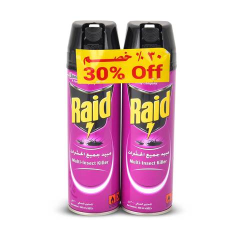 Raid multi insect Killer 300 ml 2 price in Saudi Arabia | Carrefour ...