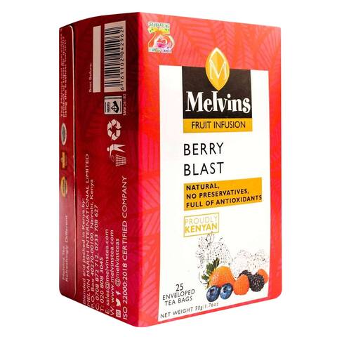 Buy Melvins Berry Blast Fruit Infusion Tea Bags 50g Online - Carrefour ...
