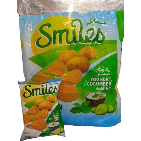 Smiles Yoghurt Cucumber And Mint Potato Chips 18g x Pack of 20 price in ...