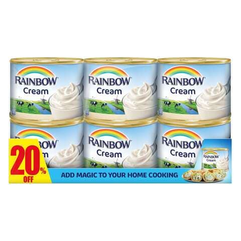 Rainbow Cooking Cream 170g Pack of 6 price in UAE | Carrefour UAE ...
