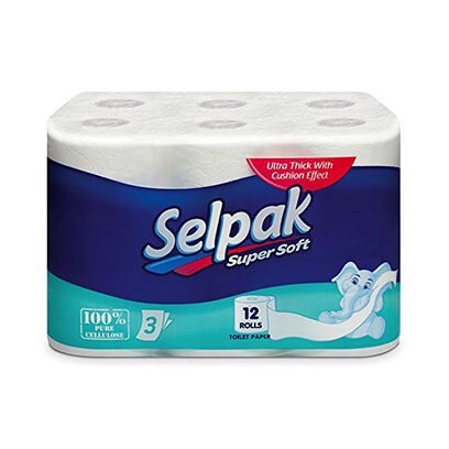 Buy Selpak Toilet Paper 12 Rolls Online - Shop Cleaning & Household on ...