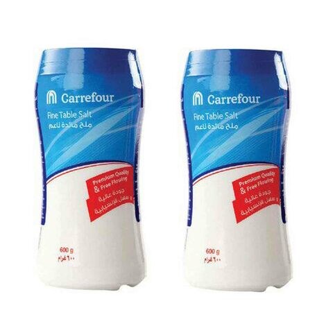 Carrefour Fine Table Salt 600g Pack of 2 price in UAE | Carrefour UAE ...
