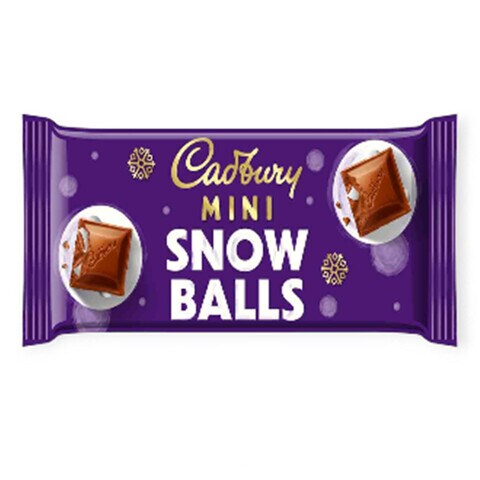 Buy Cadbury Chocolate Mini Snowball Bar 110GR Online - Shop Food ...