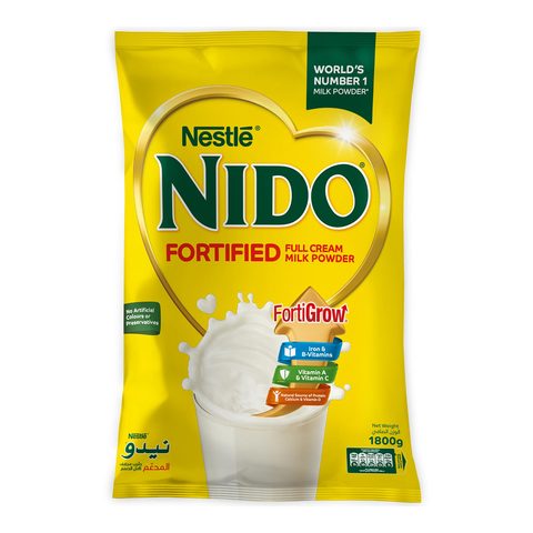 Nido Fortified Full Cream Powder Milk Pouch Bag 1800g price in Saudi ...