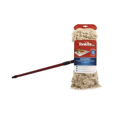 Arix Tonkita Rapid Floor Cleaning Mop With Stick Set Red 130cm price in ...