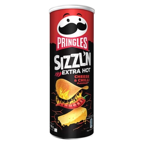 Pringles Sizzln Cheese Chilli Chips 160g price in UAE | Carrefour UAE ...