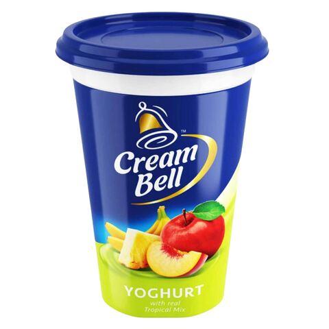 Buy Cream Bell Real Tropical Mix Fruit Yoghurt 150g Online - Carrefour ...