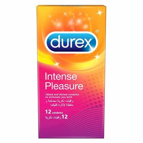 Durex Intense Pleasure Ribbed And Dotted Condoms Clear 12 count price in UAE | Carrefour UAE ...