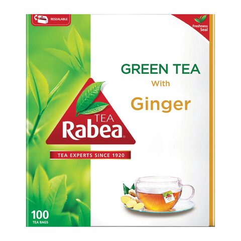 Rabea Green Tea With Ginger 1.6g 10 price in Saudi Arabia | Carrefour ...