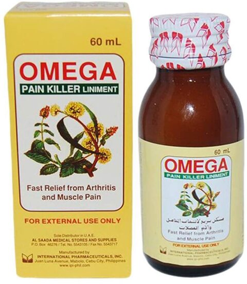OMEGA pain killer liniment 60ml price in UAE | Carrefour UAE ...