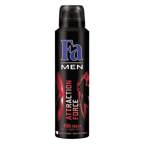 Fa Attraction Force Deodorant Body Spray for Men - 200ml price in Egypt ...