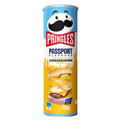 Pringles New York Style Cheeseburger 134g price in UAE | Carrefour UAE ...