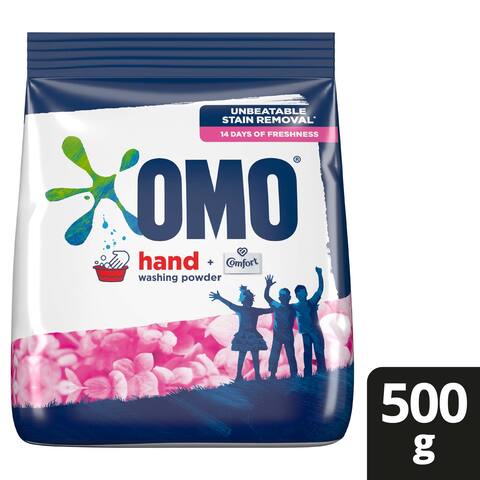 Buy Omo Hand Washing Powder + Comfort 500G Online - Carrefour Kenya