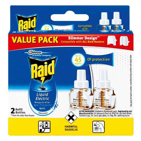 Buy Raid LED Liquid Electric Mosquito Killer Value Pack 33ml x 2 Pieces ...