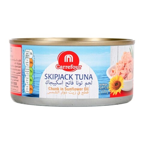 Carrefour Skipjack Tuna Chunk In Sunflower Oil 170g price in UAE ...