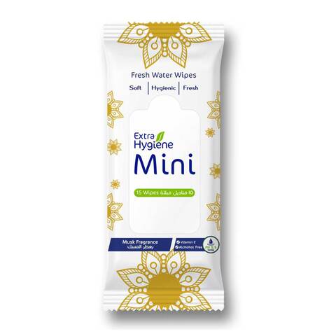 Buy Extra Hygiene Mini Wipes - 15 Wipes - Musk Scent Online - Shop ...