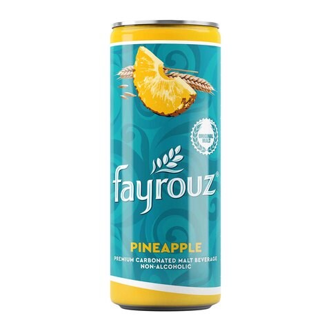 Fayrouz Pineapple Malt Drink - 330ml Online | Carrefour Egypt