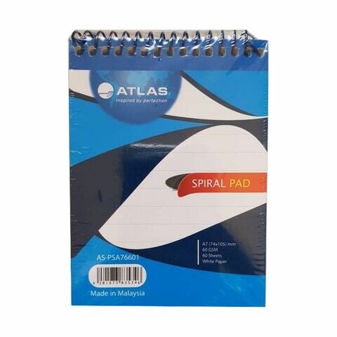 ATLAS SPIRAL NOTEPAD A7 60GSN 60SHT price in Kuwait | Carrefour Kuwait ...